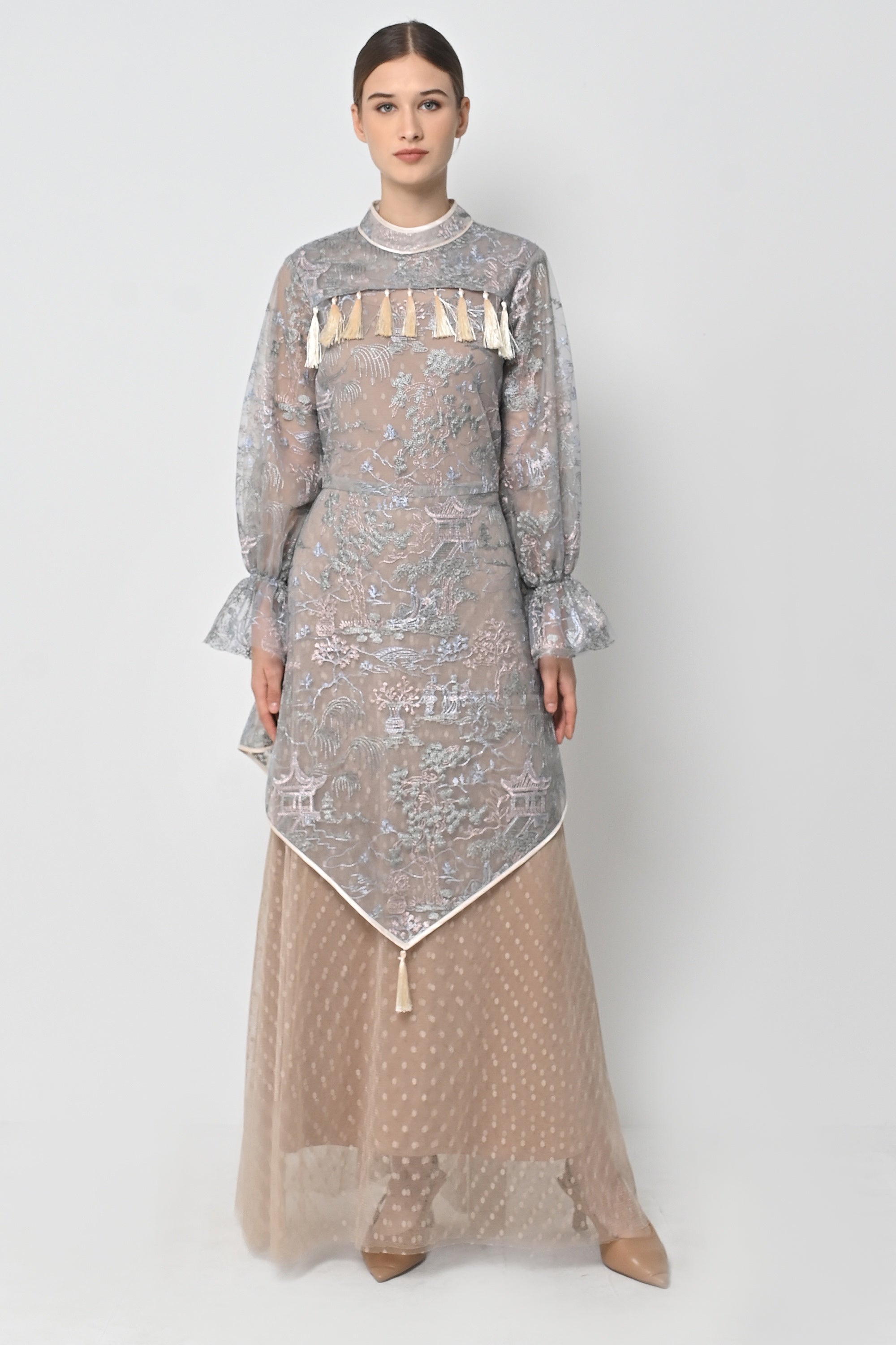 Claudie Dress in Ice Blue – Barli Asmara